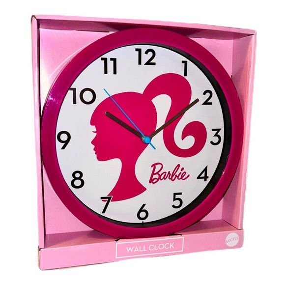 Barbie | Wall Decor | Barbie Mattel Silhouette Logo Analog Wall Clock ...